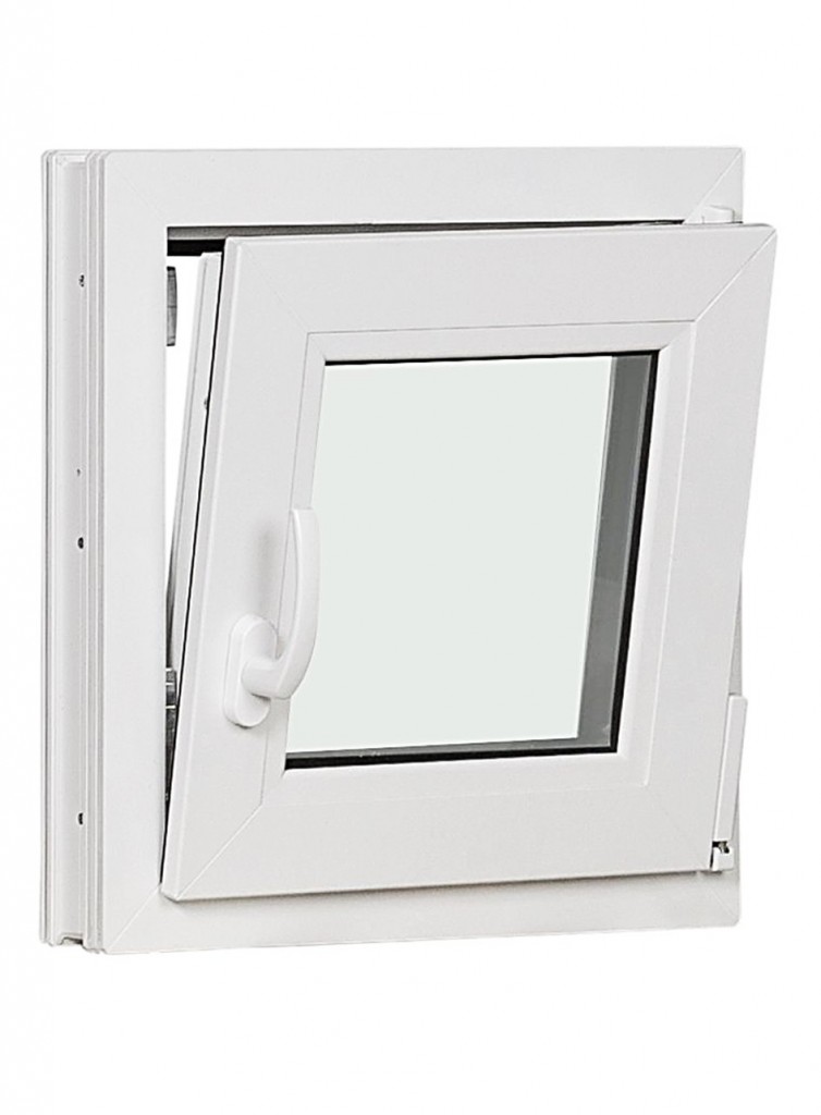 Pvc Vindu Tilt/Turn 60x60cm Høyre 3-lags | Vinduer og Dører – Stort ...